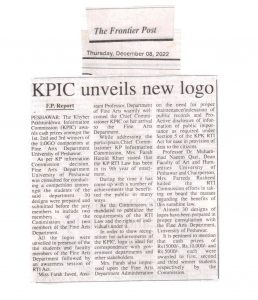 The Frontier Post (08-12-2022) – KPIC Unveils new logo – KPIC